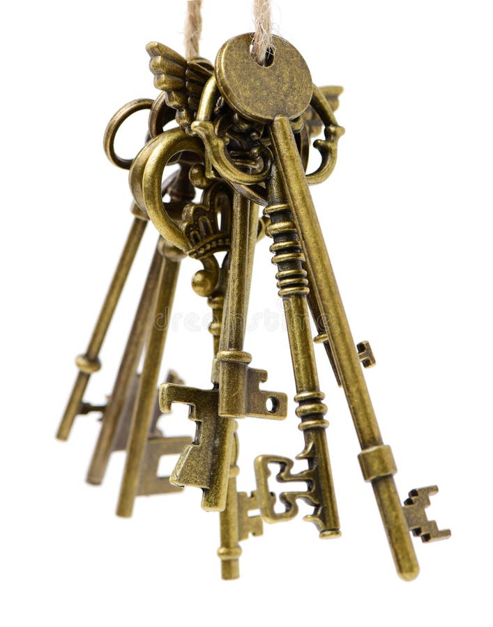 Old brass key stock photo. Image of master, metal, bronze - 102783336