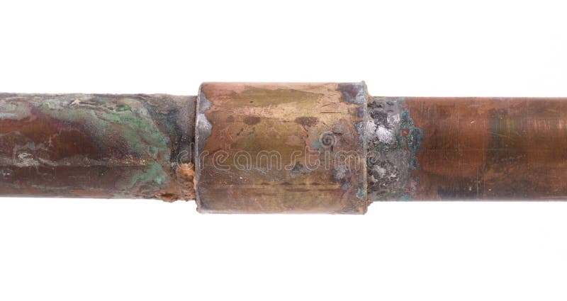 Old brass pipe stock photo. Image of isolated, brown - 144255908
