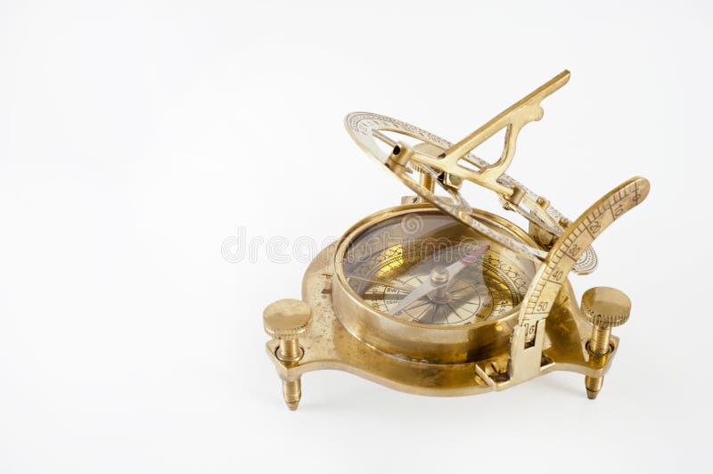 Old Measuring Instrument for Navigation Stock Image - Image of lens ...