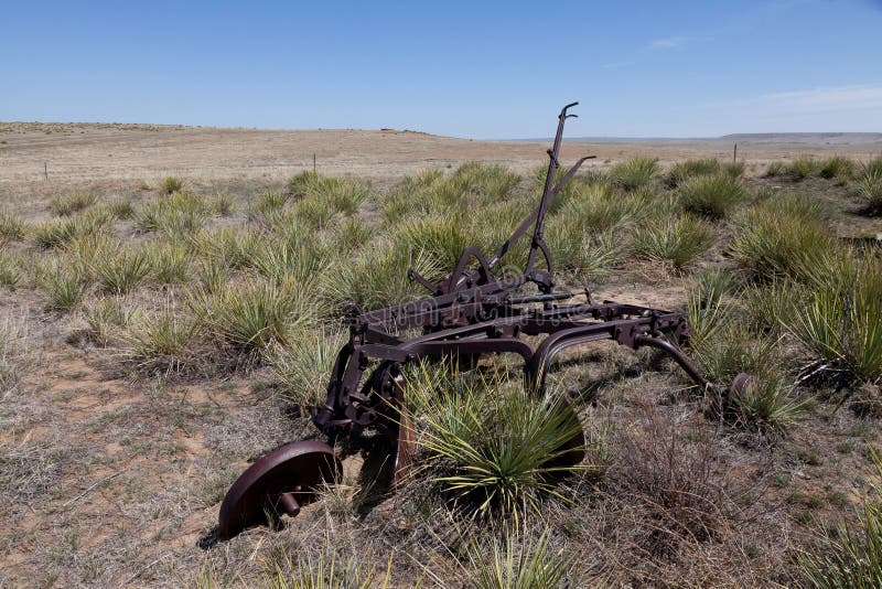 Old breaking plow stock photo. Image of wheels, yucca - 24347450