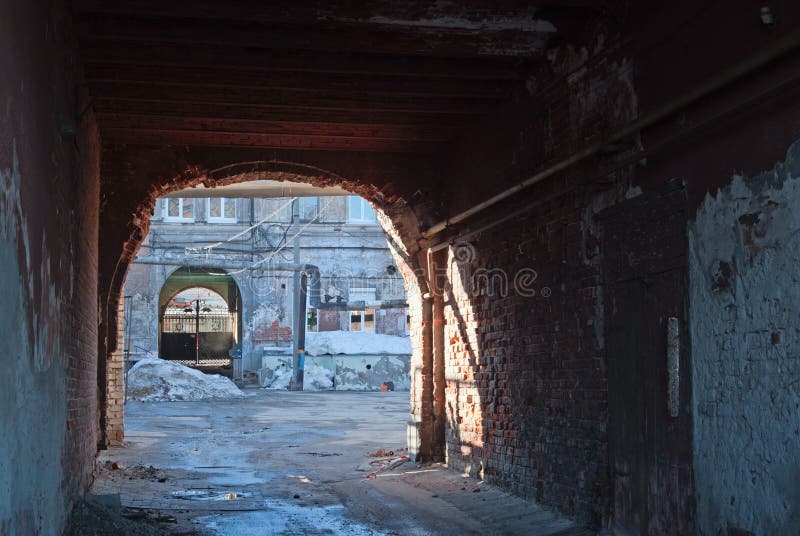 Old breezeway stock photo. Image of forsaken, architecture - 20559390