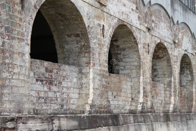 Old brick arch stock photo. Image of arch, grey, texture - 23160268