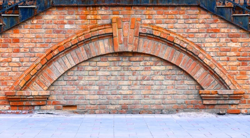 The Old Brick Arch is Closed Stock Photo - Image of color, architecture ...