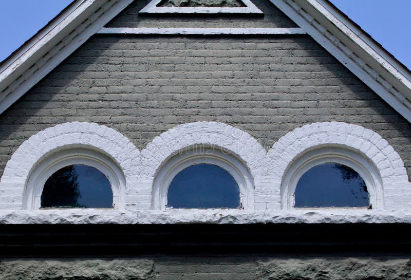 Old Brick Attic Window stock image. Image of canadian - 94784965