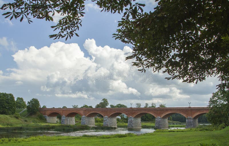 The old brick bridge stock photo. Image of history, grass - 89080336