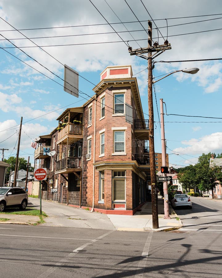 Old Brick Building in Huntington, Pennsylvania Editorial Stock Image ...