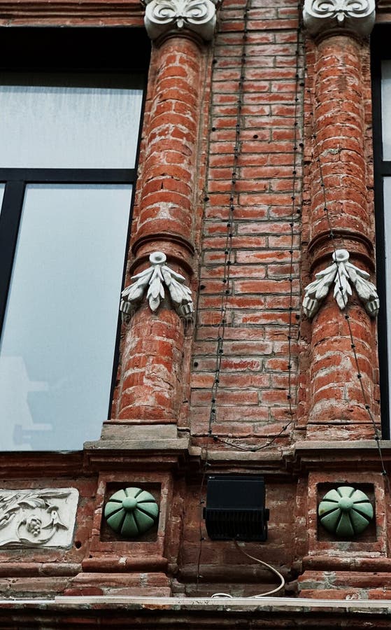 Old brick building stock photo. Image of roof, arch - 353402988
