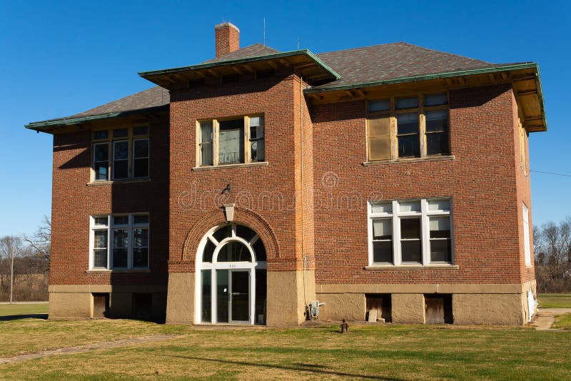 Old brick building stock image. Image of architecture - 208291603