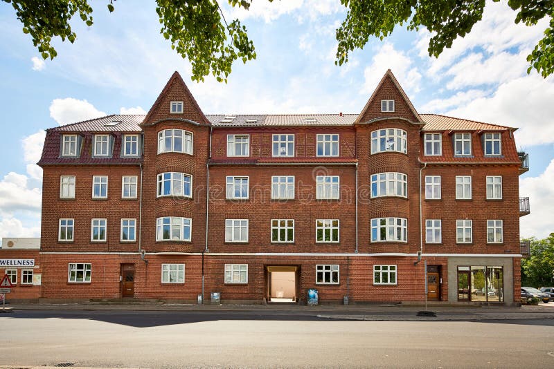 An Old Brick Building with Small Condos Editorial Image - Image of dome ...