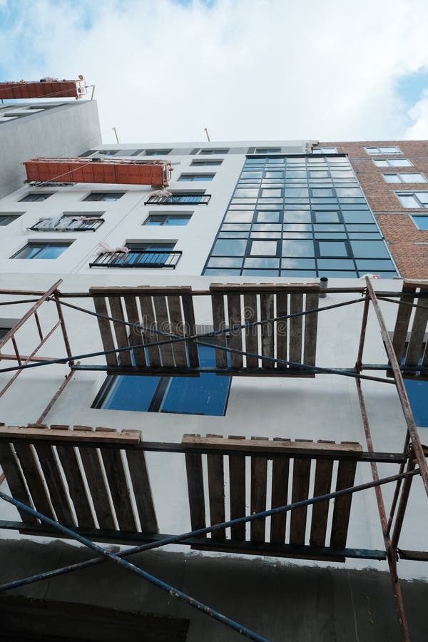 Old Brick Building is Under Reconstruction for Modern Office Spaces ...