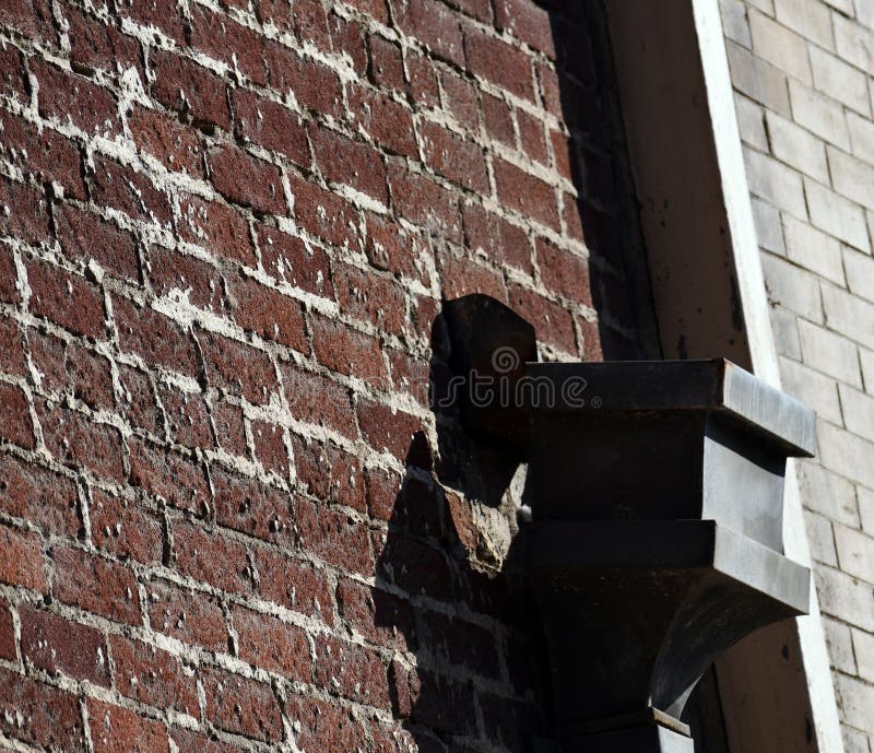 Old Brick Buildings with Gutter Altucher Stock Photo - Image of stone ...