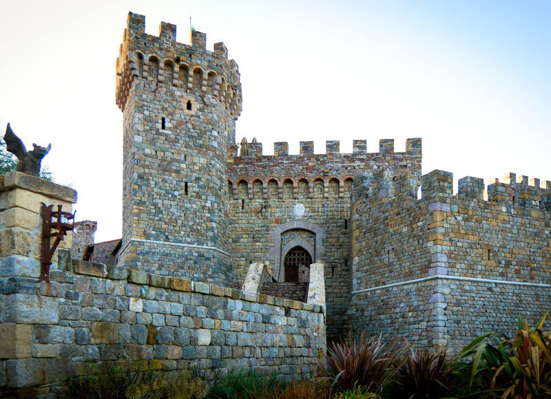 Old brick built castle stock image. Image of panorama - 85523459