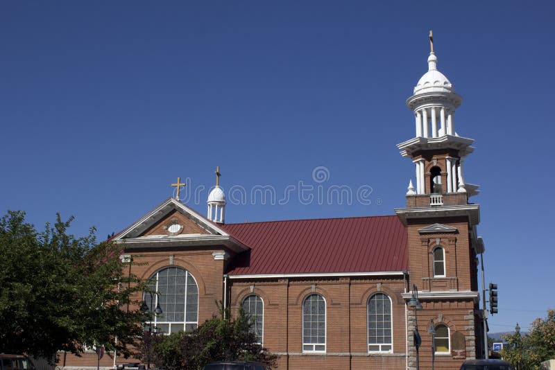 Old Brick Church stock image. Image of bell, rustic, place - 25892979