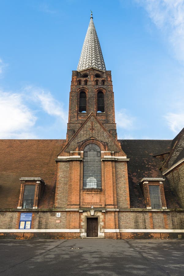 Old brick church stock photo. Image of holy, catholic - 36335098