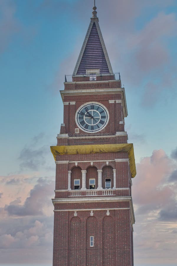 Brick Clock Tower stock image. Image of tower, dial, time - 657435