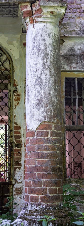 Old brick column stock photo. Image of history, monument - 229147698