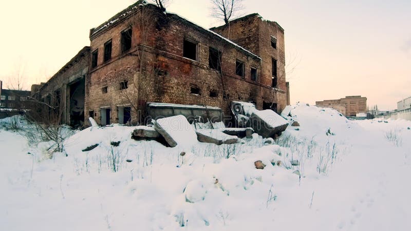 Old Brick Factory Building. a Typical Soviet Red Brick Industrial ...