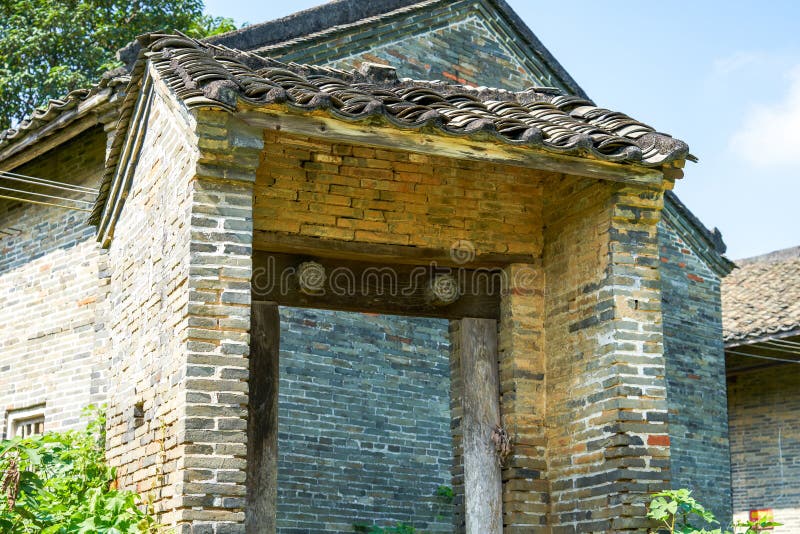 Old Brick Houses in Rural China Stock Image - Image of town, ancient ...