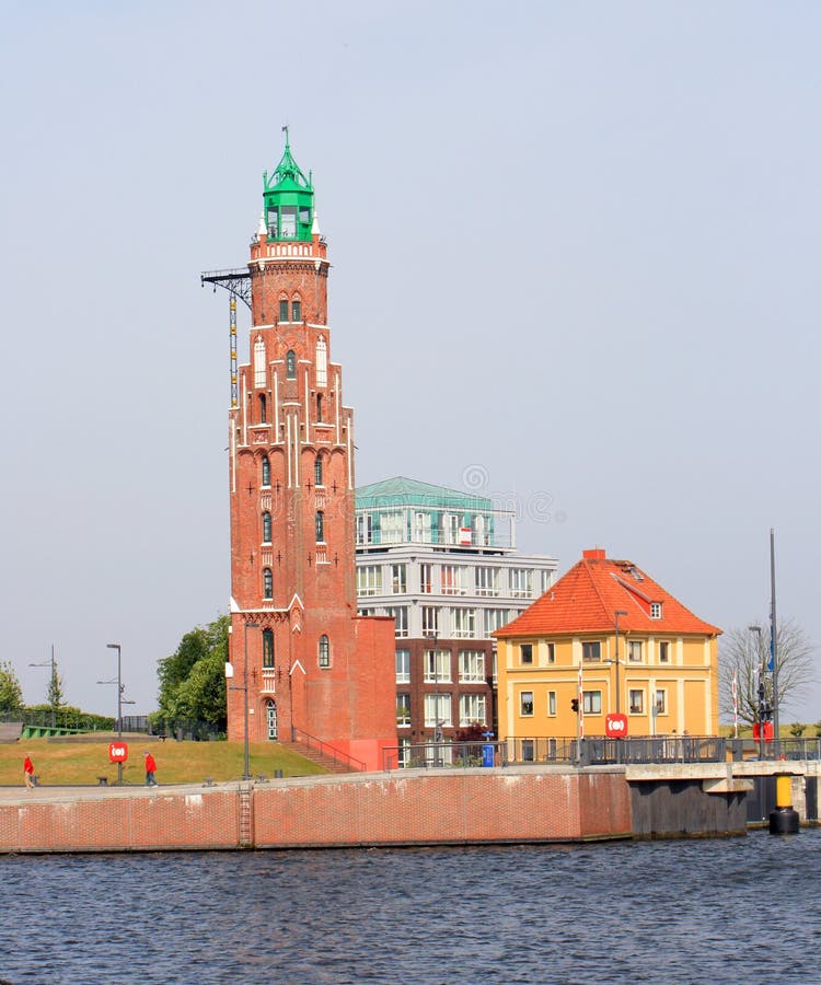 Old Brick Lighthouse stock image. Image of colourful - 17547911