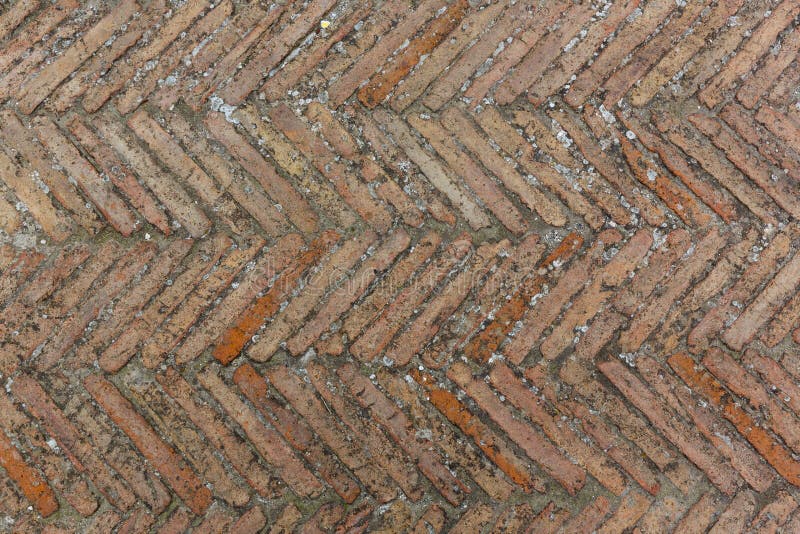 Old brick pavement texture stock photo. Image of detail - 146271002