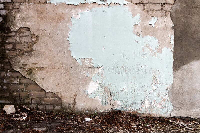 Old brick and plaster wall stock photo. Image of concrete - 91274418