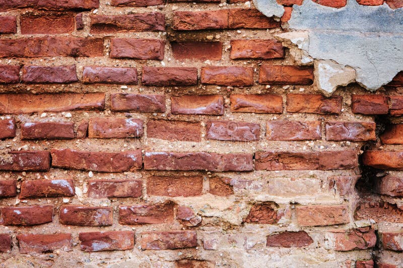 Old Brick Red Wall,brickwork from an Old Brick in Rustic Style ...