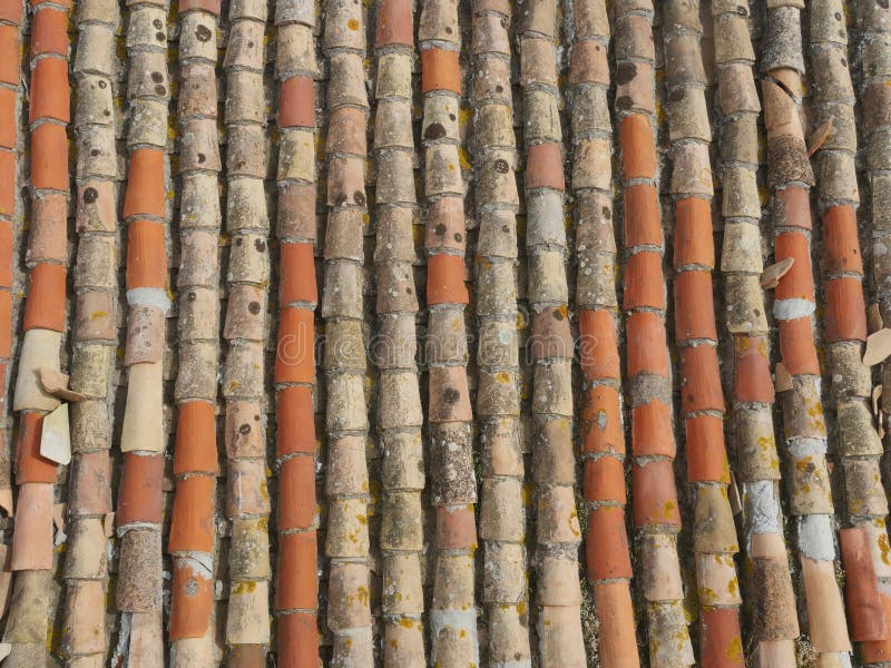 Old brick roof stock image. Image of background, brown - 79605799