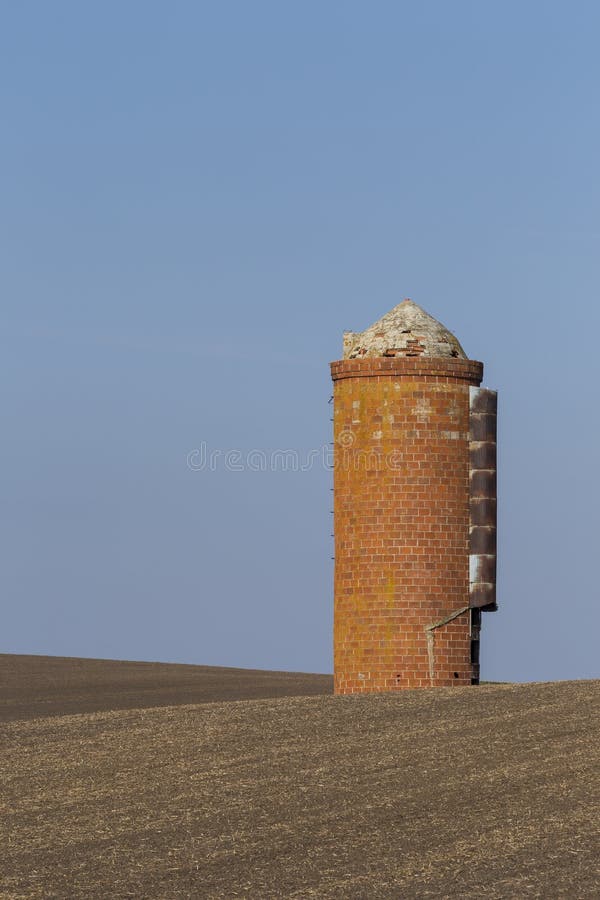 Old Brick Silo stock image. Image of autumn, countryside - 22398413