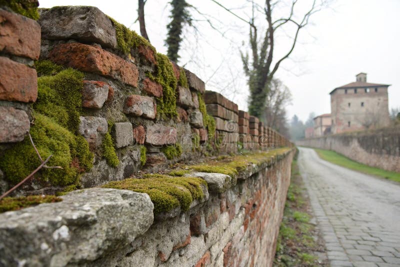 Old Brick or Stone Wall Background Stock Illustration - Illustration of ...