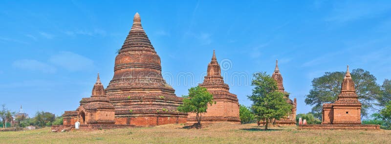 Ancient Architecture of Bagan, Myanmar Stock Photo - Image of ...