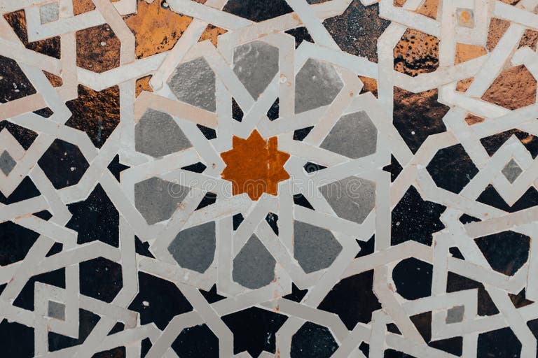 Old Brick Tile Moroccan Style Pattern Abstract Texture in a Building in ...