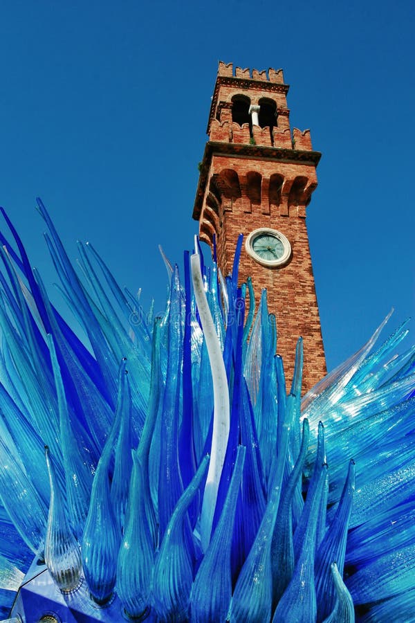 Old Brick Tower Watch on Murano Island Venice Stock Photo - Image of ...