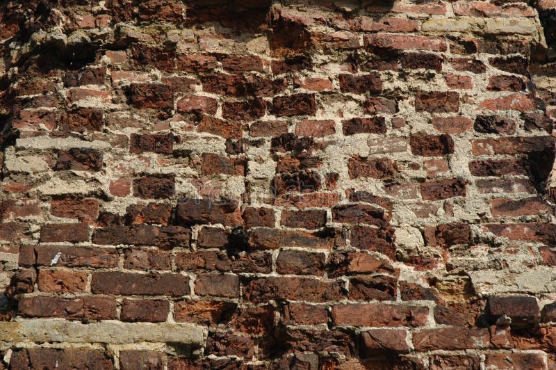 Decaying brick wall stock image. Image of backgrounds - 6805013