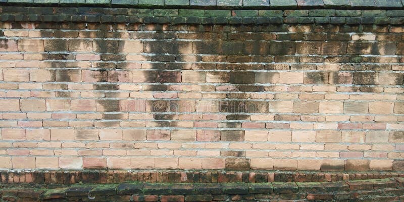 Brick Wall in Side View for Background Work Stock Photo - Image of side ...