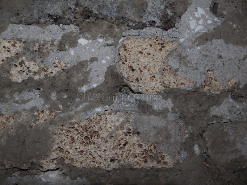 Old Brick Wall, Old Background, Shell Rock Stock Photo - Image of brick ...