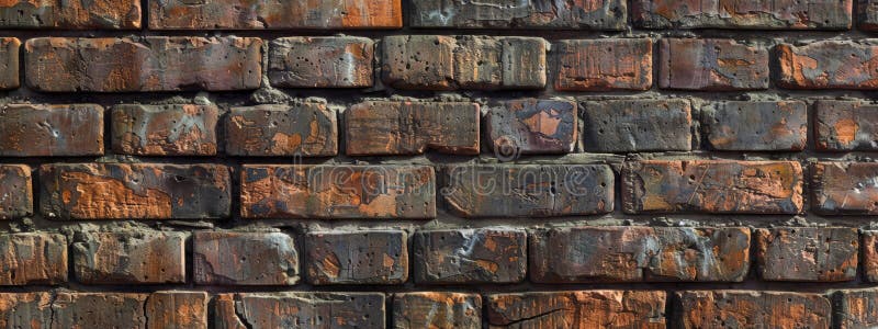 Old Brick Wall Background, Template for Horizontal Banner Stock ...