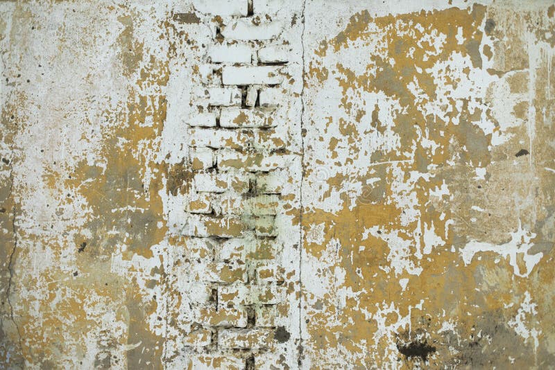 Old Brick Wall. Bad Paint on Wall Stock Image - Image of obsolete ...