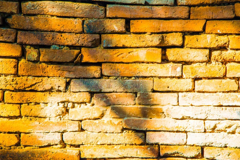Old Brick Wall with Black Shadow Stock Photo - Image of ordinary, rock ...