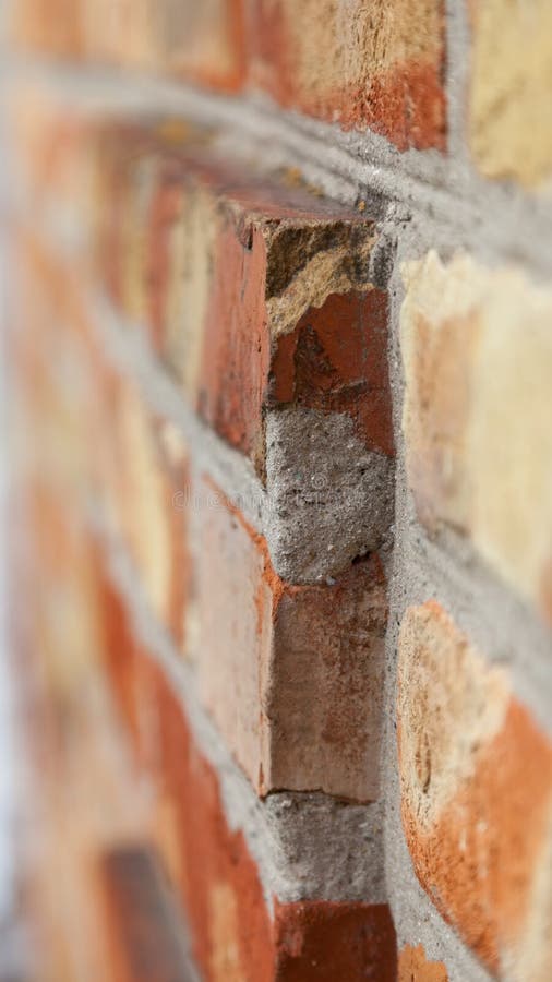 Old brick wall with ledge stock photo. Image of brickwork - 132183600