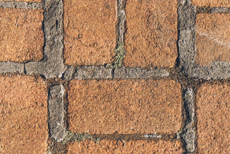 Old Brick Wall, Old Texture of Red Stone Blocks Closeup Stock Photo ...