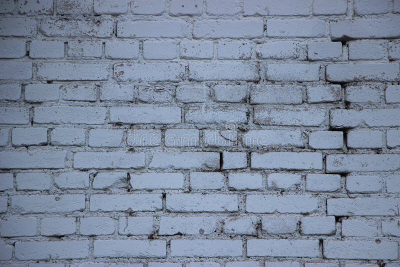 Old Brick Wall Painted into Solid Blue. Beautiful Grunge Surface ...