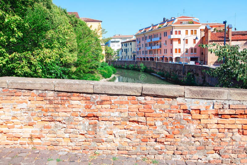 Old Brick Wall and River in Florence Stock Photo - Image of scenic ...