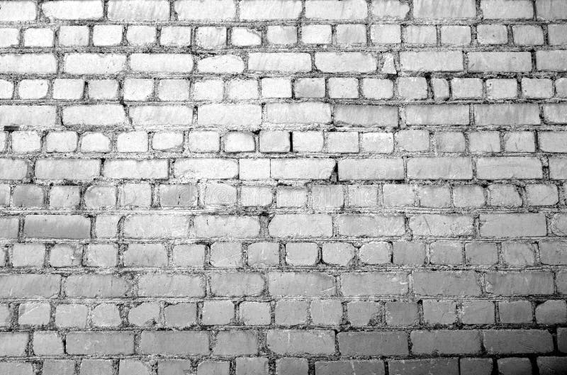 Old Brick Wall Surface in Black and White Stock Photo - Image of ...