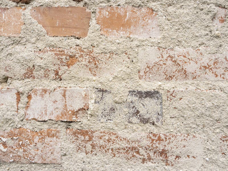 Old Brick Wall Surface Details Stock Photo - Image of brick, cement ...