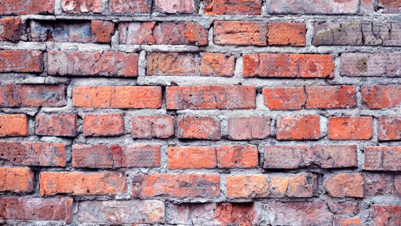 Texture of a Brick Wall Background in the Countryside . Rough B Stock ...