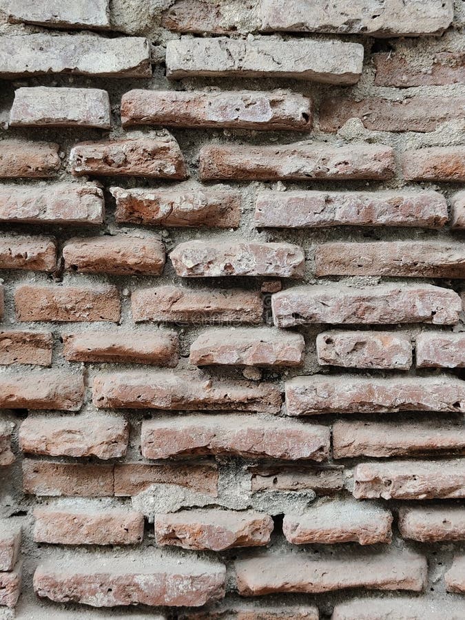 Old Brick Wall Texture Photo in Vertical Stock Photo - Image of texture ...