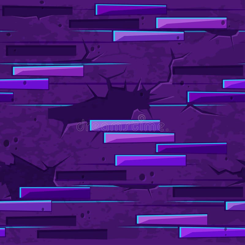 Old Brick Wall Texture Seamless. Neon Brick Stones Seamless Pattern ...