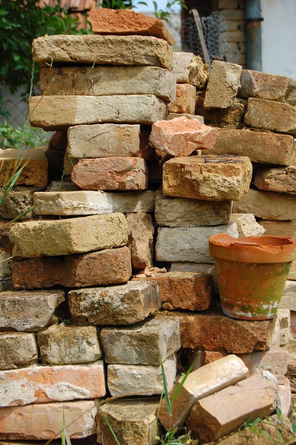 Old bricks stock image. Image of roofing, exterior, tile - 75222111