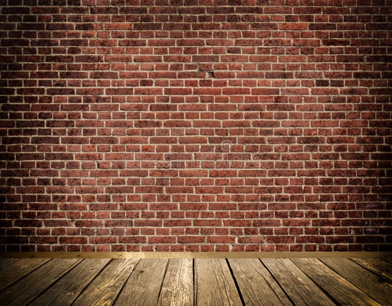 Old Bricks Wall and Old-fashioned Wooden Frame. Stock Image - Image of ...