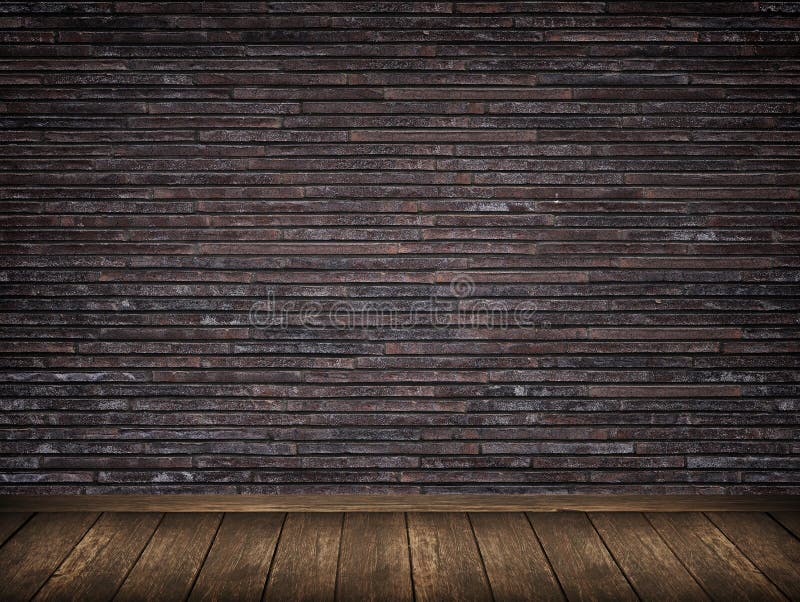 Old Bricks Wall and Old-fashioned Wooden Frame. Stock Image - Image of ...